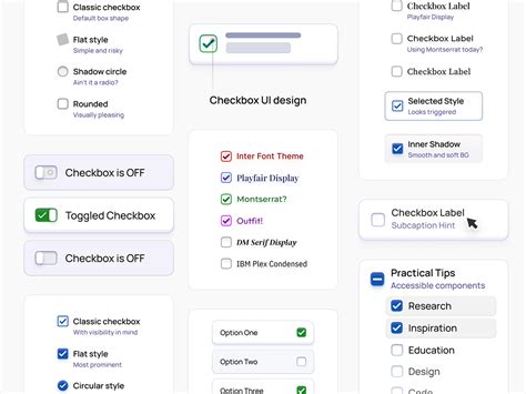 Checkbox UI Design Tutorial Behance