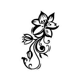 Stickers Fleur Arabesque Color Stickers