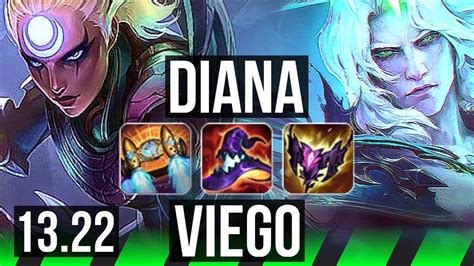 DIANA Vs VIEGO JNG 3 6M Mastery 7 Solo Kills 900 Games Comeback