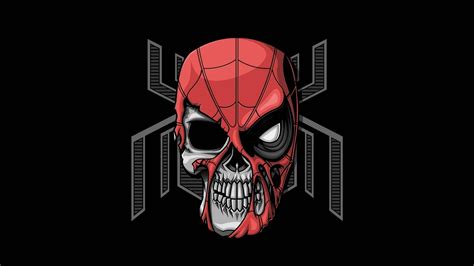 Spiderman Dead Dark Minimal 5k Wallpaper HD Superheroes Wallpapers 4k