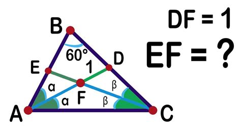 finding the length of the line segment ef of the angle bisector geometry challenge math