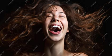 Premium Photo Woman Experiencing Pleasure And Happiness Her Facial Expression Reflects The