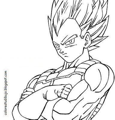 Vegeta Para Pintar E IMPRIMIR COLOREA TUS DIBUJOS