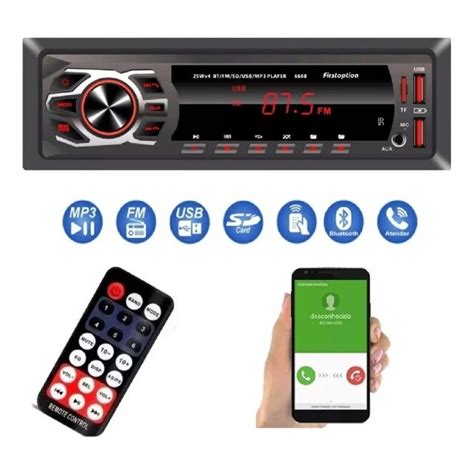 Aparelho De Som Carro Automotivo Bluetooth Pen Drive Sd R Dio Shopee