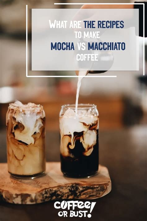 Latte Vs Macchiato Vs Cappuccino Vs Mocha What Is The Difference