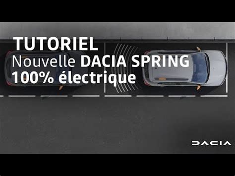 NOUVELLE DACIA SPRING 100 ÉLECTRIQUE L aide au parking arrière