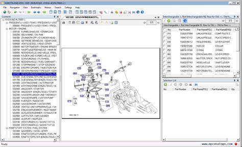 Kubota Tractor Spare Parts List Reviewmotors Co