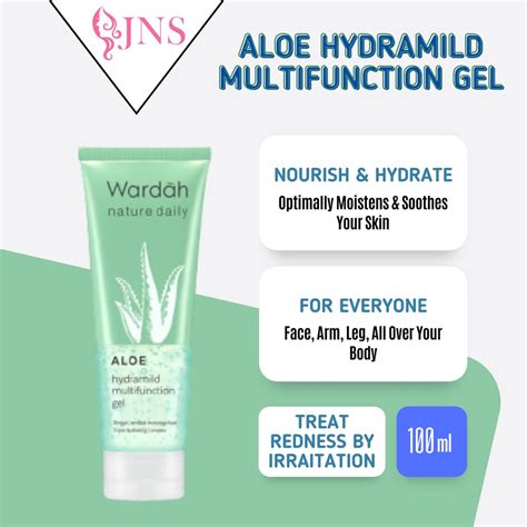 Wardah Nature Daily Aloe Hydramild Multifunction Gel Aloe Vera Extract