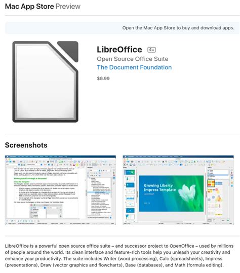 The Document Foundation Releases LibreOffice On Apples Mac App Store