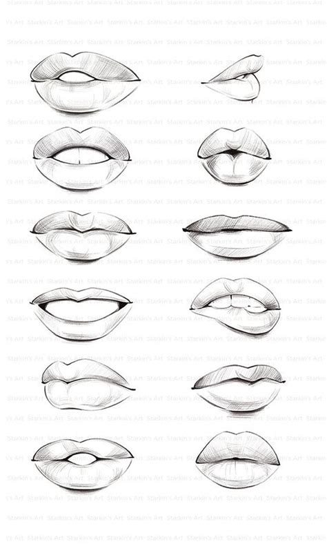 Lips Coloring Book Coloring Pages Fashion Illustration Adult