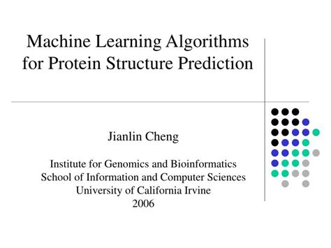 ppt machine learning algorithms for protein structure prediction powerpoint presentation id