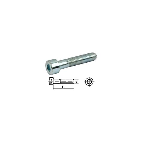 Vis métrique acier zingué tête cylindrique 6 pans creux DIN 912