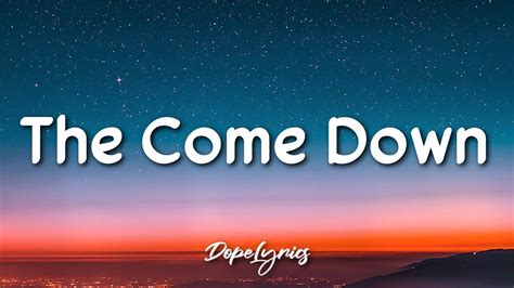 Robbie Miller The Come Down Ft Greta Stanley Lyrics YouTube