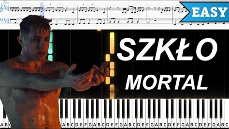 SZKŁO MORTAL prod JONATAN ŁATWY PIANO TUTORIAL NUTY YouTube