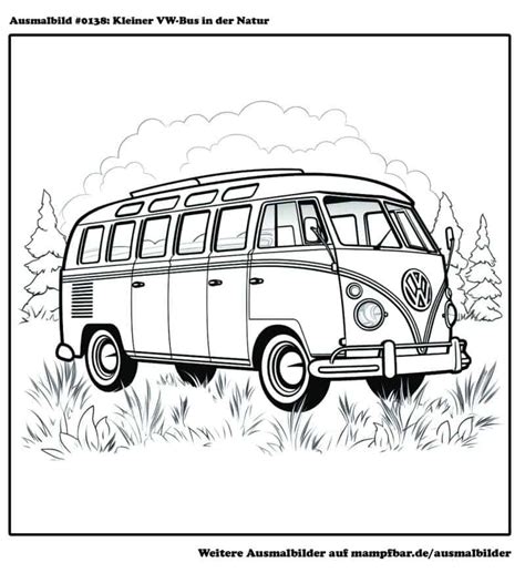 10 schöne Bus Ausmalbilder zum Ausdrucken mampfbar
