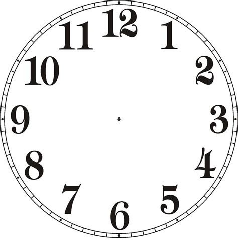 Printable Clock Without Hands