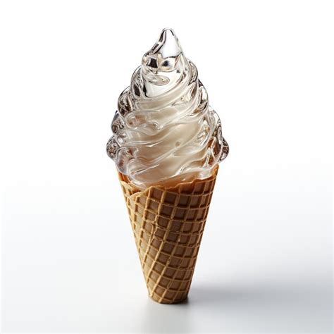 Premium Photo Transparent Cone Isolated On White Background