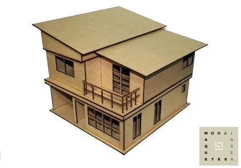 Maquete De Casa Sobrado Escala 1 25 Modalmaquetes