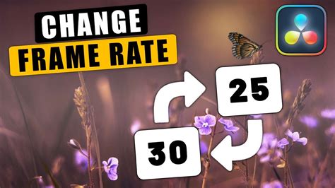 How To Change FRAME RATE In Davinci Resolve YouTube
