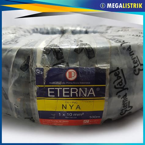 Jual ETERNA KABEL NYA 10 MM 100 METER KABEL LISTRIK KAWAT 10MM
