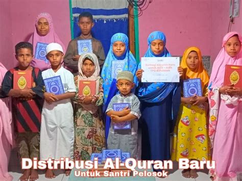 Berbagi Al Quran Baru Untuk Adik Adik TPQ Pelosok Aksi Zakat