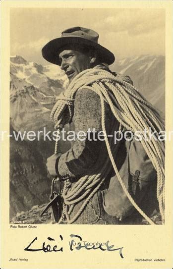 Fotokarte Autogramm Luis Trenker um 1930 Wiener Werkstätte