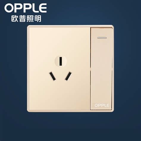 欧普照明OPPLE开关插座大功率空调插座带开关16A面板三孔热水器K05金色图片 价格 品牌 评论 京东
