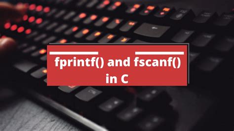 Fprintf And Fscanf In C Coding Ninjas