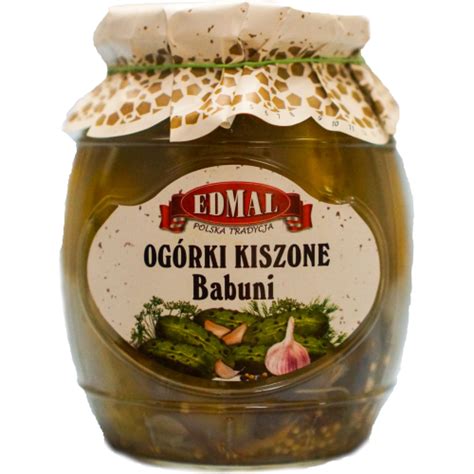 Ogórki Kiszone Babuni 680ml Edmal Food Plus Online Shop polski