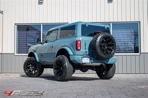 FORD BRONCO 4PLAY WHEELS RIMS 4P83 22X12 35X12 5X22 FURY TIRES 3 5