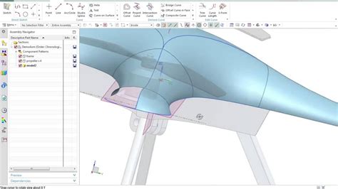 nx 10 surface modeling of a drone youtube