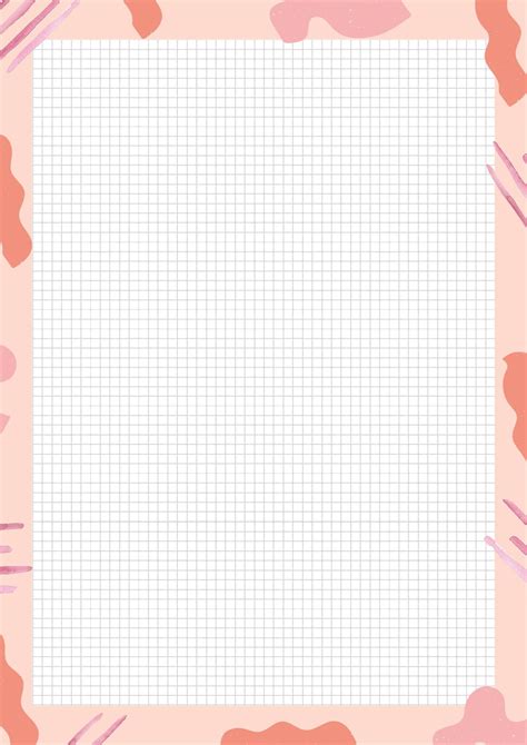 Documento A Cuadriculado Hoja Decorada Tama O A Apuntes Digitales