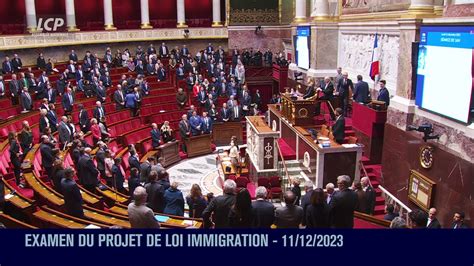 Séance publique à l Assemblée nationale Loi immigration l Assemblée