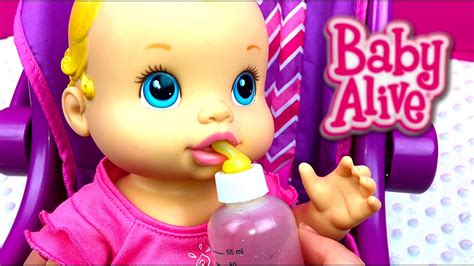 Feeding My Baby Alive Sip N Slurp Doll Drinks Orange Doll Juice In New