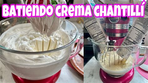 BATIENDO CREMA CHANTILLÍ PARA Pasteles FÁCIL Y RÁPIDO whipping cream