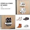 Amazon Nirxxiy 6 Pack Adjustable Wall Mounted Shoes Rack Plastic