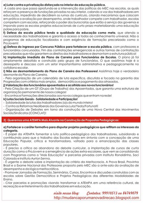 MUDANÇA POR UMA NOVA DIREÇÃO