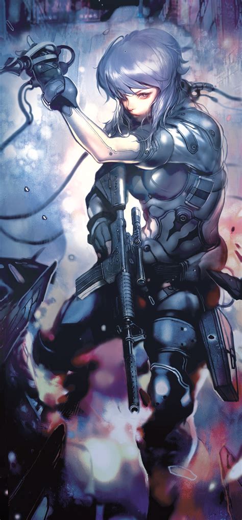 Kusanagi Motoko Ghost In The Shell Drawn By Hawooe Hahn Danbooru