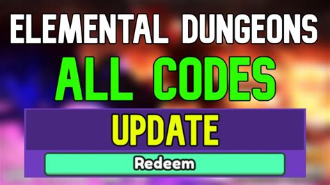 New Elemental Dungeons Codes Roblox Elemental Dungeons Codes