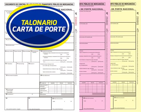 Disponible el nuevo modelo de Carta de Porte Nacional Comprar aquí