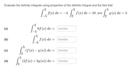 Solved Evaluate The Definite Integrals Using Properties Of Chegg