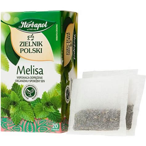 HERBAPOL Zielnik Polski Melisa 20 Sztuk Herbata Niskie Ceny I