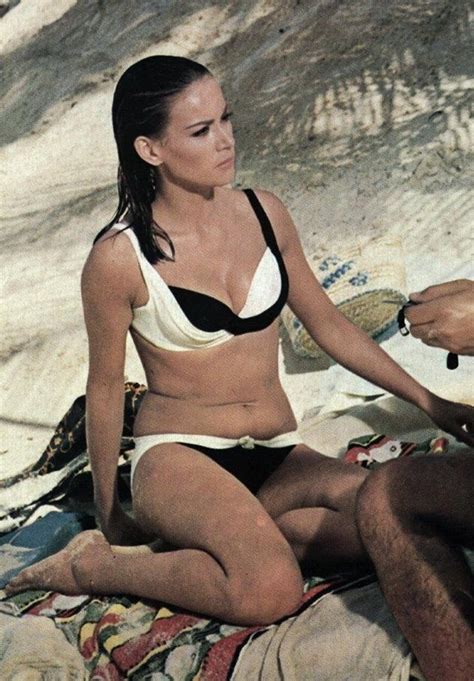 Back When Curves Were Sexy Bond Girl Claudine Auger Fashion Fwd Pinterest Bond Girls And