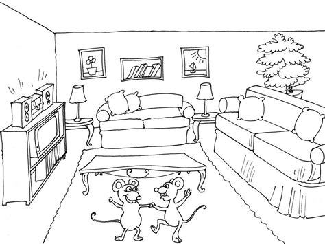 Salon 30 Coloriages Maison Salon