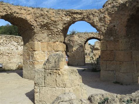 Ruinas De Carthago Del Capital De La Civilización Cartaginesa Antigua