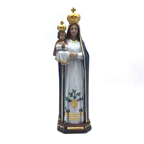 Imagem Nossa Senhora Do Bom Parto Resina 30 Cm
