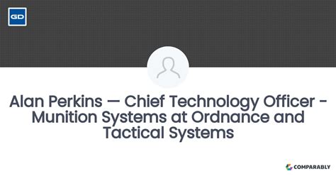 Alan Perkins Chief Technology Officer Munition Systems At Ordnance