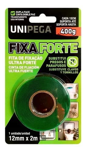 Cinta Adhesiva Fuerte De Doble Cara Unipega Mm X M