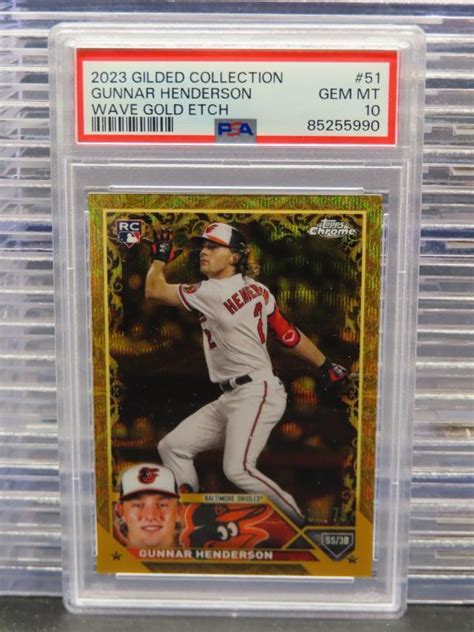 Gunnar Henderson Topps Gilded Collection Wave Gold Etch