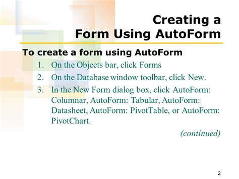 After Completing This Lesson You Will Be Able To Create A Form